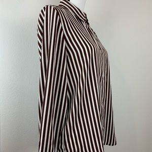 H&M | Tops | Long Sleeves Blouse With Stripes Brand Hm | Poshmark
